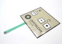 China 90x100mm PET PC Material Metal Dome Membrane Switch with LED Waterproof -30°C to +75°C Operating Temperature for sale