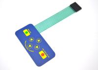 China Push Button PVC FPC Membrane Switch Keypad Scratch Resistant 2mm Cable Automotive for sale