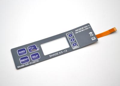 China Tactile FPC Membrane Switch Keypad with Clear Window 3M467 Adhesive - 35V DC Rating, 1 Million Cycle Life for sale