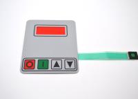 China Flat PET Membrane Switch with Transparent Window for Telecom Equipment | 2-24V Rating, 1M+ Cycles for sale