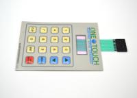 China Flat/Embossed Push Button Membrane Switch with LCD Display Window - 35V DC, 5M Cycle Life, -40°C to +80°C Operating Range for sale