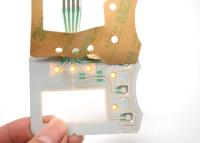 China Long Life Cycle Metal Dome Membrane Switch With A Transparent Window for sale