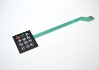 China Tactile Embossed Membrane Push Button Switch Keypad 50×60mm Water Resistant with 1.44mm Connector for sale