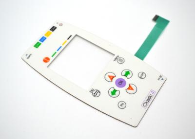 China Multi Keys Embossed Tactile Membrane Switch 0.2mm Thickness with 35V DC Operating Voltage and 1,000,000+ Cycle Life for sale