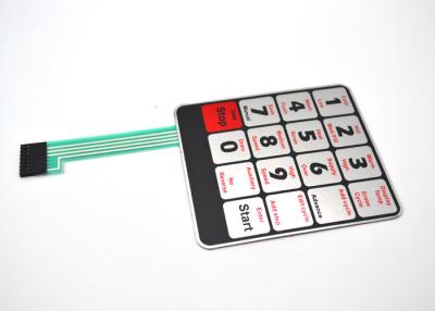 China Waterproof Non-Tactile Flat Membrane Switch Keypad ZS-114 for Home Appliances with 1 Million Cycle Life and -40℃ to 70℃ Temperature Range for sale