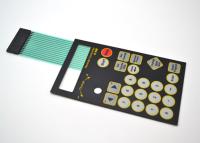 China PET Material Embossed Tactile Metal Dome Membrane Switch Anti Corrosion 50VDC 100mA for sale