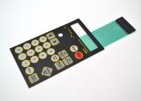 China PET Material Embossed Tactile Metal Dome Membrane Switch Anti Corrosion 50VDC 100mA for sale