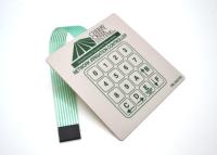 China White Push Button Membrane Switch Scissor Switch Keyboard 50V DC 100mA for sale