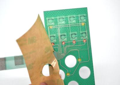 China Push Button Single Membrane Switch LED Panel with 0.4-1.0mm Tactile Travel and -40℃ to 70℃ Operating Range for sale
