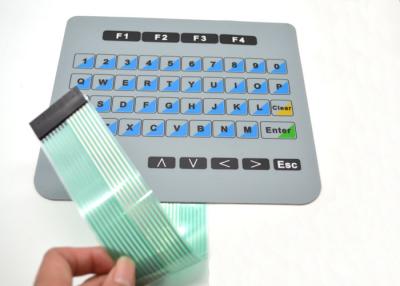 China Durable Standard Flat Membrane Switch with Moisture Proof Rubber Keyboard - 1 Million Cycles Life, -40℃ to 70℃ Range for sale