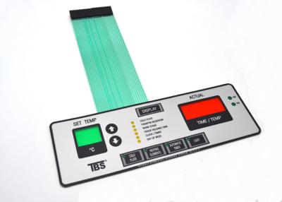 China Non Tactile Flat Metal Dome Membrane Switch with 35V DC Rating and 5 Million Cycle Life for sale