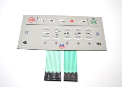 China Moisture Proof LED Membrane Switch ZS-133 with Embossed Tactile Keypad for Medical Instruments - 0.4-1.0mm Travel, -40℃ to 70℃ Range for sale