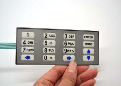 China Metal Dome Touch Membrane Switch for Medical Equipment with 0.1mm Thickness and 100M-1000M Cycle Life for sale