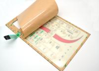 China Customized Tactile Membrane Switch Keyboard 165x227mm with Clear Display Window and Male Connectors for sale