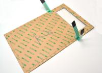 China Customized Tactile Membrane Switch Keyboard 165x227mm with Clear Display Window and Male Connectors for sale