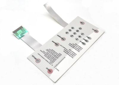 China Custom Flat Membrane Keyboard for Microwave Oven with Shielding Layer - 35V DC, 5 Million Cycle Life for sale
