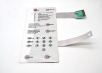 China Custom Flat Membrane Keyboard for Microwave Oven with Shielding Layer - 35V DC, 5 Million Cycle Life for sale