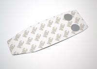 China Medical Instruments Membrane Switch Panel with Two Embossed Tactile Buttons 100mA for sale