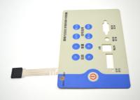 China Custom Embossed Flat Keys Tactile Membrane Switch for Remote Controller 0.25mm Tolerance for sale
