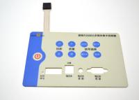 China Custom Embossed Flat Keys Tactile Membrane Switch for Remote Controller 0.25mm Tolerance for sale