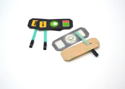 China Single Button Membrane Switch with 1 Million Cycle Life & ±0.25mm Tolerance - PET/PC Material Keypad for sale