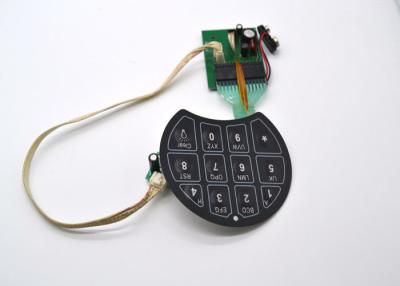 China Water Resistant EL Lighting Membrane Switch 85mm x 85mm with 0.4-1.4mm Thickness Options for sale