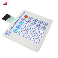 China 115x130mm PET Tactile Embossed Sealed Membrane Switch with Metal Domes - 1 Million Cycle Life, -40℃ to 70℃ Range for sale