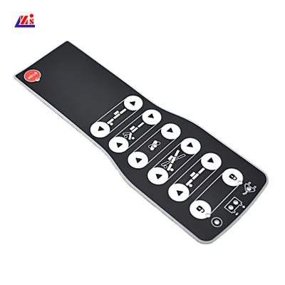 China Custom Embossed Membrane Switch Keypad with 35V DC Operating Voltage and 5 Million Cycle Life Expectancy for sale