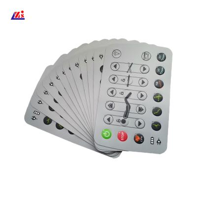 China PET Overlay 0.2mm Flat Key Membrane Switch Panel - 35V DC, 5 Million Cycle Life for sale