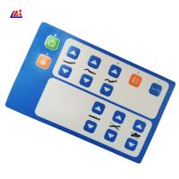 China LCD Clear Window Push Button Membrane Switch Panel 0.3mm Thickness 2-24V for sale
