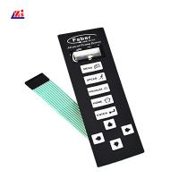 China Flat Key Non Tactile Dustproof Membrane Switch Keypad 0.1-0.4mm 1 Million Cycles for sale