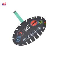 China Scratch Resistant Flat Membrane Switch 2 Red Windows for Power Supply for sale