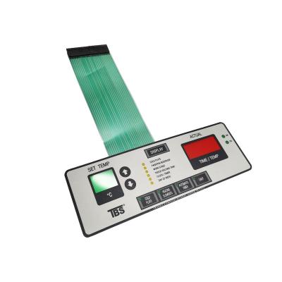 China Flat Face Membrane Switch Keypad 4 Color Printing Non Tactile for Power Supply Controller for sale