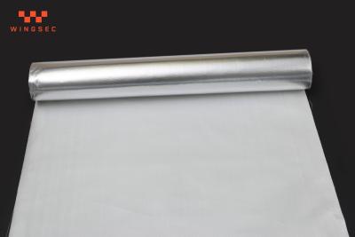 China 0.4mm Aluminium Foil Fiberglass Fabric 220g/m2 Flame Resistant Fabric for sale