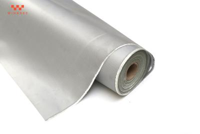 China 3732 Grey PU Coated Fiberglass Fabric 0.45mm PU Coated Glass Cloth for sale