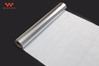 China Sliver Laminated Fiberglass Fabric Aluminum Foil Coated Fiberglass Cloth for sale