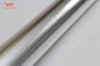 China Hose Silver Heat Resistant Fabric Aluminum Foil Fiberglass Composite Fabric for sale