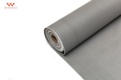 China PU Coating Reinforced Fiberglass Fabric 0.7mm Smoke Curtain Fabric for sale