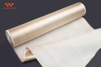 China Ht800 Golden Fiberglass Cloth For Welding Blanket Woven Glass Fabric for sale