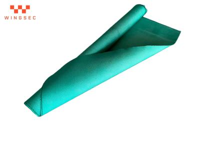 China Green Silicone Coated Fire Blanket 1.5mm Thickness Welding Fire Blanket Rolls for sale