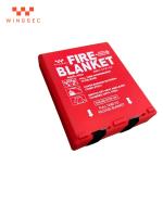 China 110x110cm Fiberglass Home Fire Blankets BSI Fire Suppression Blanket for sale