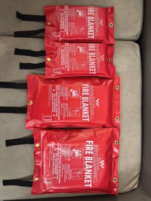 China Wingsec Fire Blankets With Soft Bag SAI Global Certificated Emergency Fiberglass Cloth Kitchen for sale