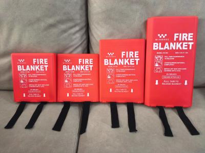 China Wingsec Fire Blankets With Soft Bag TUV EN1869 2019 Certificated Emergency Fiberglass Cloth Kitchen for sale