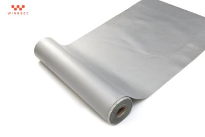 China 460g/M² 0.41mm PU-Coated Fiberglass Fabric With Up To 1800°C Heat Resistance For Fireproof Use And Industrial Protection. for sale