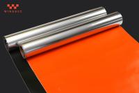 China 0.45mm Thick 13oz Silver Coated Fabric With Aluminium Foil For Facing for sale
