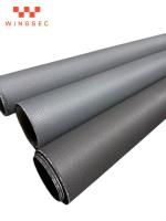 China Fire Resistant Grey Fiberglass Cloth 0.5mm, PU Coated for Fire and Smoke Curtains for sale