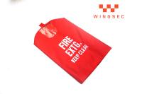 China Heavy Duty PVC Fire Extinguisher Cover Label Pocket 9kg Industrial with Clear Document Sleeve for sale