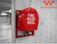 China Waterproof Dustproof Heavy-Duty PVC Fire Extinguisher Cover Zipper Closure for 9kg Cylinder for sale