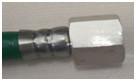 China Medical Ventilator Air Tube Purple Horn American Standard Oxygen Connector 2m for sale