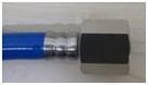 China Medical Ventilator Air Tube Purple Horn American Standard Oxygen Connector 2m for sale